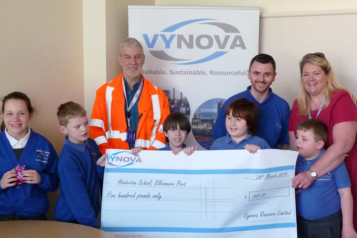 Vynova Runcorn celebrates 2018 injury-free year with donations to local ...