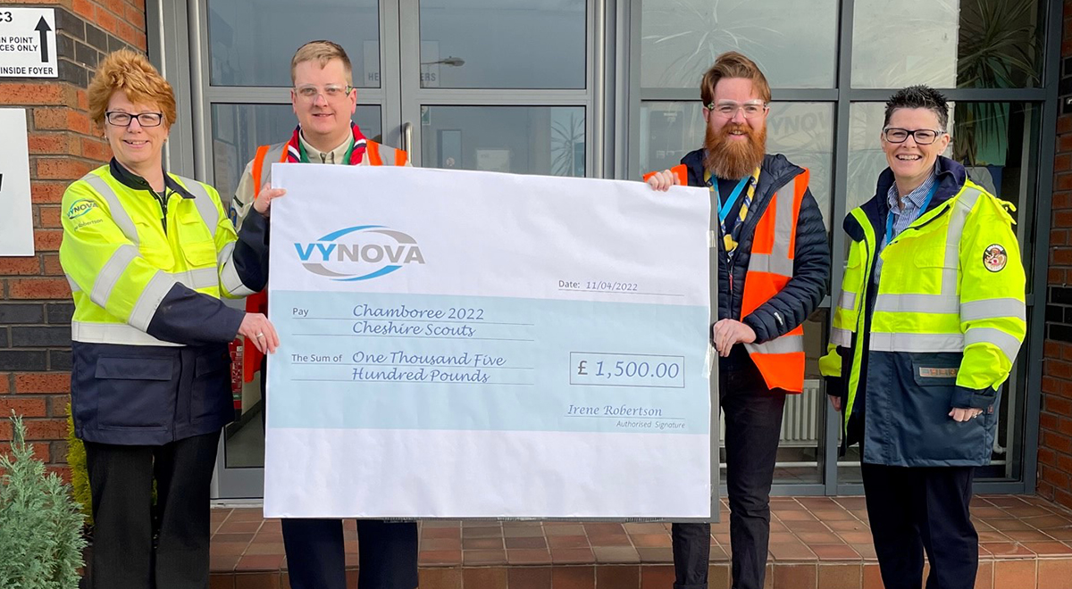 Vynova Runcorn supports Cheshire Scouts Chamboree