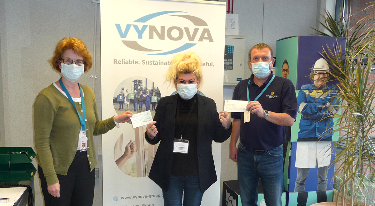 Vynova Runcorn donates to local charity to celebrate significant safety ...
